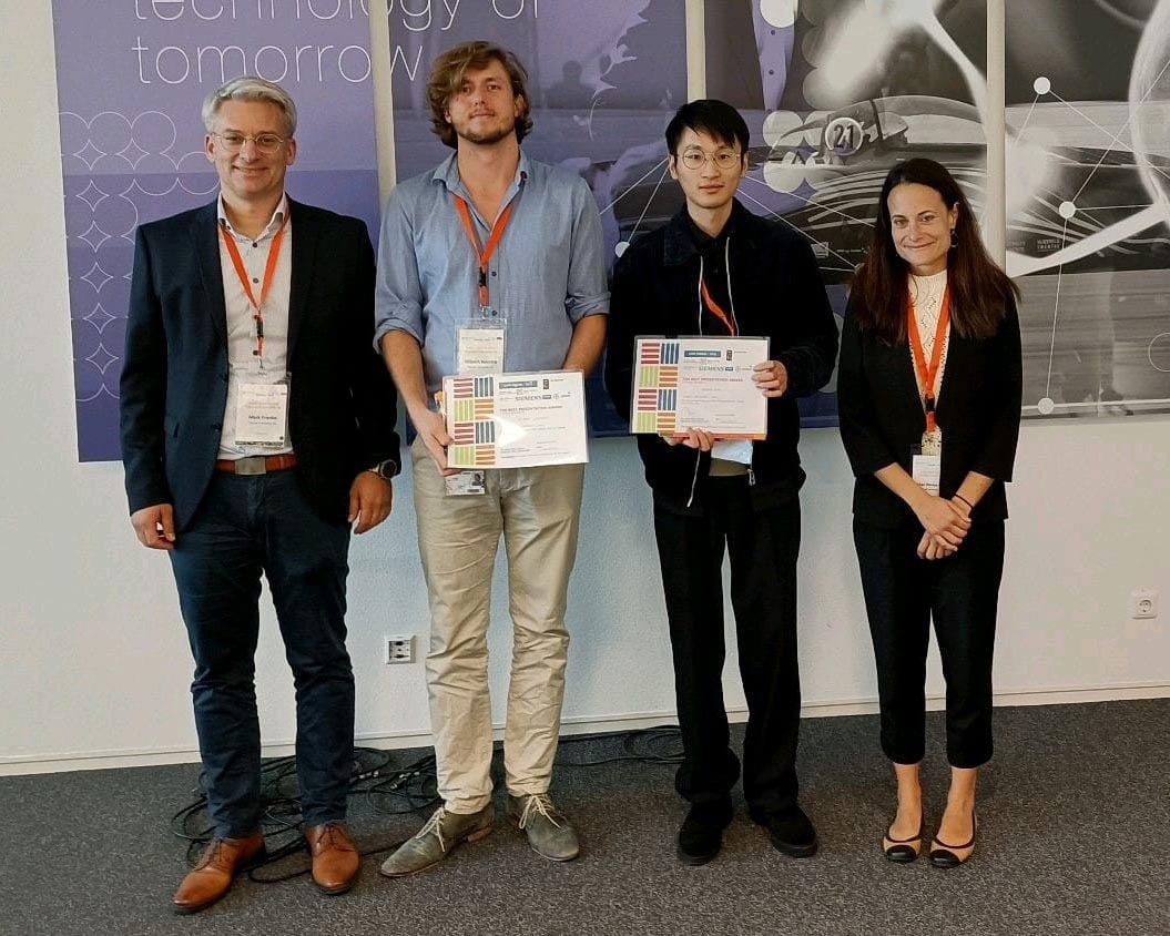 Qinghe Gao wins Best Presentation Award | Process Intelligence Research Group